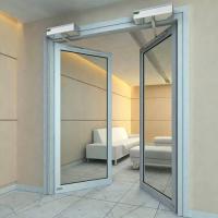 China Custom Frameless Aluminum Frame Tempered Swinging Glass Door 3-19mm Thickness Sound Insulation Options for sale