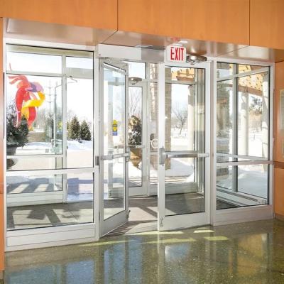 China Office Toughened Glass Sliding Door with Sound Insulation - Custom Sizes 3-19mm Thickness, Swinging Design for sale