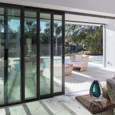 China Security Glass Sliding Door with Stainless Steel or Wooden Frame - 3mm, 4mm, 5mm Toughened Safety Glass for Household Use for sale