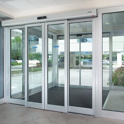 China Commercial Smart Automatic Sliding Glass Door - 3-19mm Thickness Options with Safety Tempered Glass for Hotels & Offices for sale