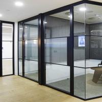 China 10mm Colored Frosted Tempered Glass Sliding Partition Door - Custom Sizes 3-19mm Thickness Options with Safety Tempered Construction for sale