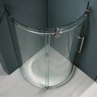 China Custom Chrome Barn Door 3mm-19mm Tempered Glass Sliding Shower Enclosure with Safety Glass for sale