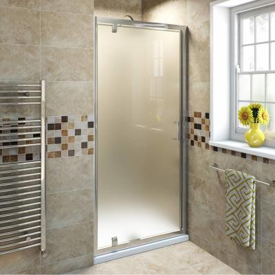 China Safety Sound Insulation Frosted Glass Shower Doors 3-19mm Thickness Custom Sizes for Hotels & Public Buildings for sale
