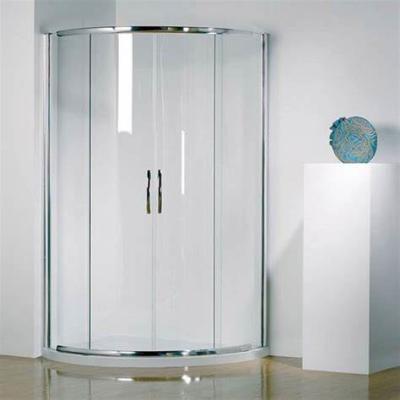 China Chrome Plated Barn Door Safety Tempered Glass Shower Enclosure 3-19mm Thickness Custom Size 3600x18000mm for sale