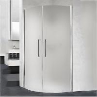 China Frameless Privacy Glass Shower Door 3-19mm Tempered Frosted Glass Sliding Bathroom Door with Custom Sizes for sale