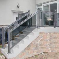 China 8-19mm Tempered Glass Balcony Railing System - Stainless Steel Framed Balustrade with European Safety Standards for sale