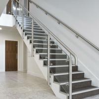 China Frameless Glass Railing for Deck and Staircase - 8mm to 19mm Tempered Glass Balustrade with Custom Sizing Options for sale