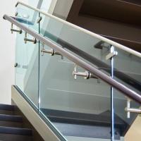 China Frameless Glass Railing for Deck and Staircase - 8mm to 19mm Tempered Glass Balustrade with Custom Sizing Options for sale