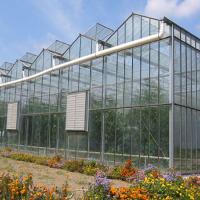 China Large Aluminum Glass Greenhouse 4-12mm Glass Options with Thermal Insulation for Outdoor Backyard Agriculture for sale