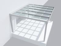 China Laminated Glass Sunroom with Aluminum Frame - 4mm to 12mm Glass Options, Energy Saving Low-E Glass Roof Systems for sale