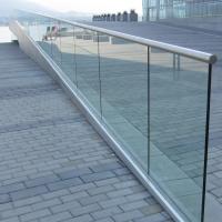 China Clear Colorless Tempered Glass Railing Balustrade 8mm 10mm 12mm Safety Handrail CE Certified Custom Size for sale