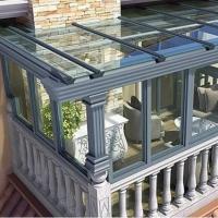 China Waterproof Aluminum Frame Glass Sunroom with 4-12mm Tempered Glass and Multiple Roof Styles for Leisure & Planting for sale
