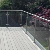 China Custom Curved Stairs Glass Railing - 8mm/10mm/12mm Tempered Safety Glass with Aluminum Frameless Design for Balconies and Decks for sale