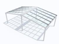 China Heat Preservation Clear Laminated Glass Greenhouse 4-12mm Thickness Inclined Roof Sunroom for Swimming Pool Enclosure for sale