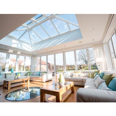 China Custom Aluminum Frame Safety Glass Sunroom 4-12mm Tempered Glass Prefab Greenhouse with 7-15 Day Delivery for sale