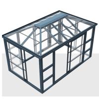 China Villa Panoramic Glass Sunroom with 4-12mm Tempered Glass Ceiling and Aluminum Alloy Frame - Impact Resistant Greenhouse Structure for sale