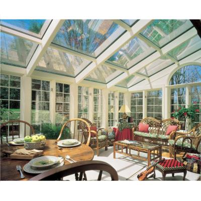China Aluminum Frame Thermal Insulation Villa Greenhouse with 4-12mm Tempered Glass for Sunrooms and Conservatories for sale