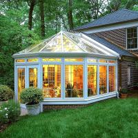 China 4 Season Aluminum Frame Sunroom with 4-12mm Tempered Glass - Sound Insulation Outdoor Panoramic Greenhouse for sale