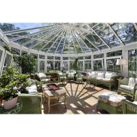 China 4 Season Aluminum Frame Sunroom with 4-12mm Tempered Glass - Sound Insulation Outdoor Panoramic Greenhouse for sale