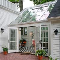 China Laminated Tempered Floating Glass Sunroom Easy Clean Energy Saving Glass Gazebo Sunroom Aluminum Frame Impact Resistant for sale