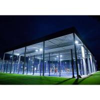 China Mobile Padel Court 10m x 20m with Roof Cover and 60m LED Lights - 12mm Tempered Glass Construction for sale