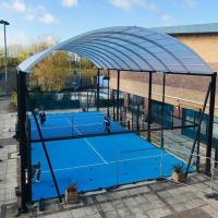 China Custom Outdoor Padel Court with 12mm Tempered Glass and 4m Height - Complete Package with LED Lighting for sale