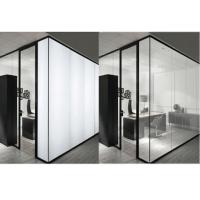 China Switchable Electric Smart Glass PDLC Film 0.5mm Thickness 1800x50000mm Size Remote Control Opaque Transparent for sale