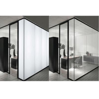 China Switchable Electric Smart Glass PDLC Film 0.5mm Thickness 1800x50000mm Size Remote Control Opaque Transparent for sale