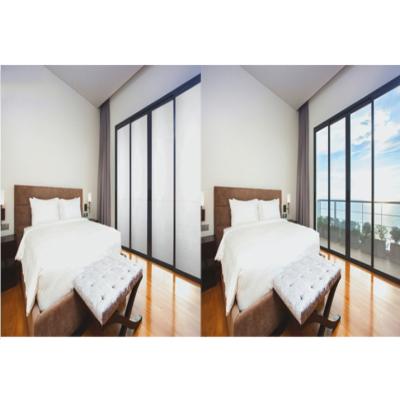 China Dynamic Privacy Bedroom PDLC Smart Glass 11mm Thickness with Remote Control and 1800x4000mm Size for sale