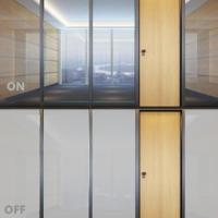 China Low E Smart PDLC Glass 11mm Thickness with 1800x4000mm Size and <5W/m² Power Consumption for Office Privacy for sale