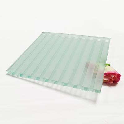 China OEM Decorative Frosted Glass Interior Doors 3-19mm Thickness 3300x6000mm Maximum Size Custom Shapes for sale