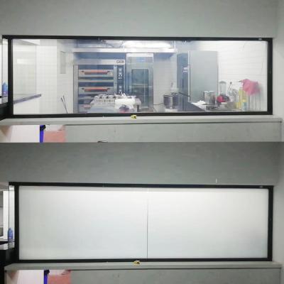 China 11mm Self-Adhesive PDLC Smart Glass Film with 0.5mm Thickness and 85% Light Transmittance for Conference Rooms for sale