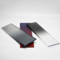 China Colored Fluted Glass Toughened Flat And Curved Tempered Glass 12mm 15mm 19mm Custom Sizes Up To 3300x6000mm for sale