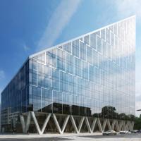 China 4mm-12mm Reflective Glass Curtain Wall System with 34dB Soundproofing and Thermal Insulation for Office Buildings for sale