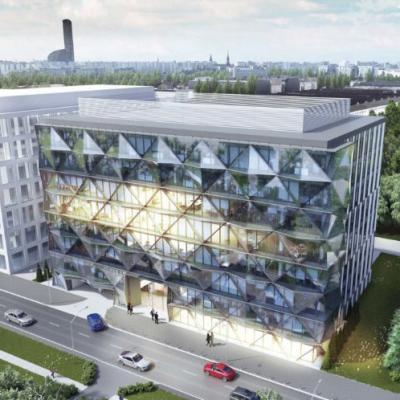 China Commercial Glass Curtain Wall Systems with 4-12mm Insulated Glass Panels for Thermal Insulation and 34dB Sound Reduction for sale