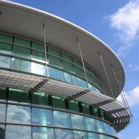 China Safety Insulating Curved Glass Curtain Wall System with 6-12mm Tempered Glass and CCC ISO9001 Certification for sale