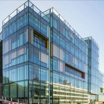 China Tinted Glass Curtain Wall System 4mm-12mm Panels for High-Rise Buildings with Weather Resistance for sale