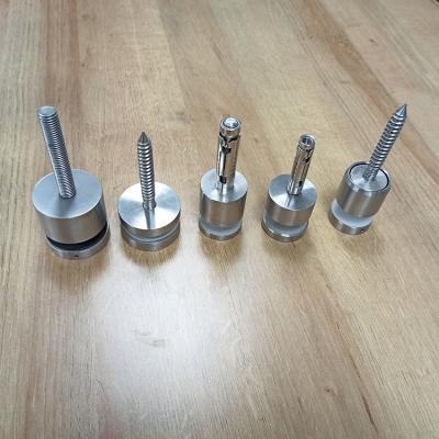 China Adjustable Stainless Steel Standoff Pins for Glass Balustrade - 304/316 Grade with ±0.01mm Tolerance for sale