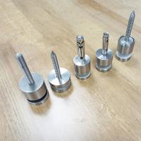 China 304/316 Stainless Steel Glass Balustrade Standoff Pins - Wall Mounting with ±0.01mm Tolerance and 7-15 Day Delivery for sale