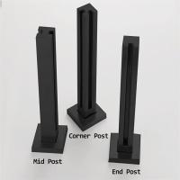 China 304 316 Stainless Steel Glass Railing Posts 850-1050mm Height Customizable for Balcony Deck Stair Systems for sale