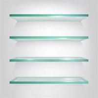 China Custom Size 6mm 8mm 10mm 12mm Tempered Glass Shelves - Cut to Size with 3000mm Maximum Length for sale