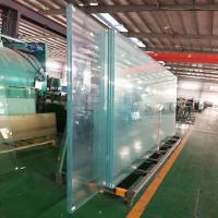 China 8+8mm 16mm 88.4 17.52mm Toughened Laminated Glass Per Square Foot with Drill Holes for sale