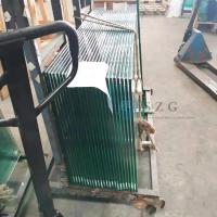 China Cut Size 19MM 3/4'' Clear Toughened Tempered Glass For Wall Table Top for sale
