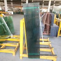 China Fine Polished Edge Custom Cut Low Iron Clear Tempered Safety Glass For Building for sale