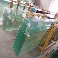 China Fine Polished Edge Custom Cut Low Iron Clear Tempered Safety Glass For Building for sale