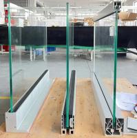 China Position Deck Railings Handrails for Resort Apartment Aluminum Glass U Channel Glass Fence Balustrade Railing Position for sale