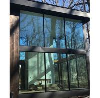 China Folding Screen Slimline Tall Doors And Windows Ultra Narrow Double Glass Aluminum Alloy Profile for sale