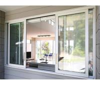 China Aluminum Frame Glass Windows With Custom Color 3 Tracks Aluminium Glass Sliding House Window for sale