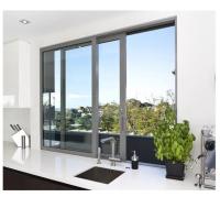 China Aluminum Frame Glass Windows With Custom Color 3 Tracks Aluminium Glass Sliding House Window for sale