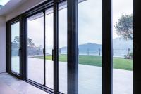 China Aluminum Frame Custom Garage Door Folding Sliding Glass Doors for Modern Homes for sale